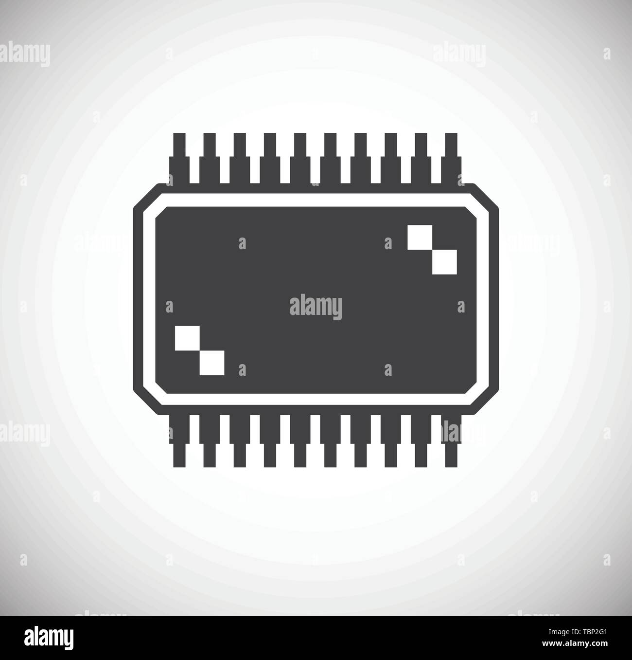 Computer hardware icon on background for graphic and web design. Simple ...