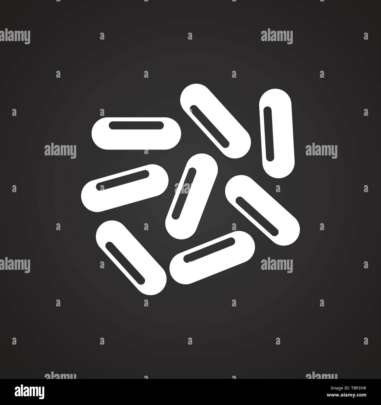Microbe icon on background for graphic and web design. Simple ...