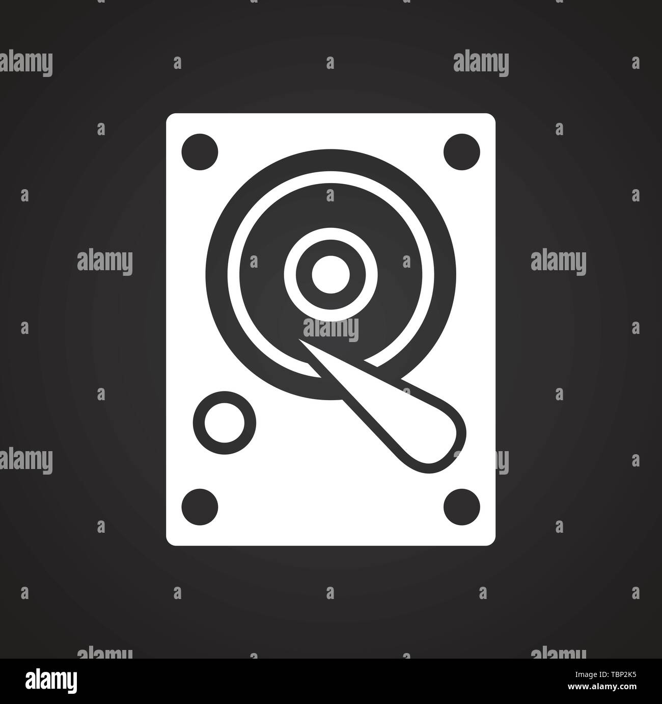 Computer hardware icon on background for graphic and web design. Simple ...