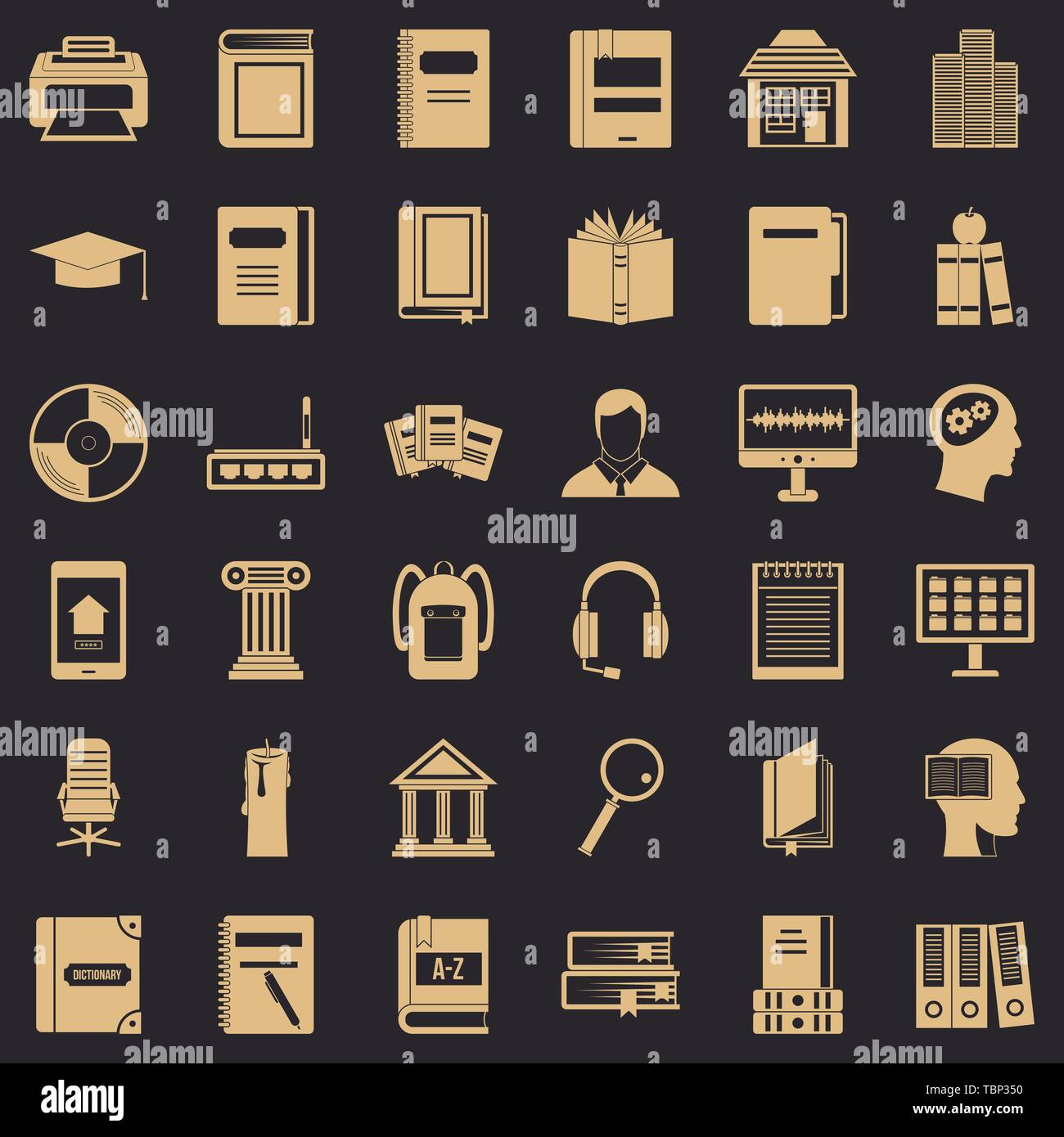 Library computer school librarian Stock Vector Images - Alamy