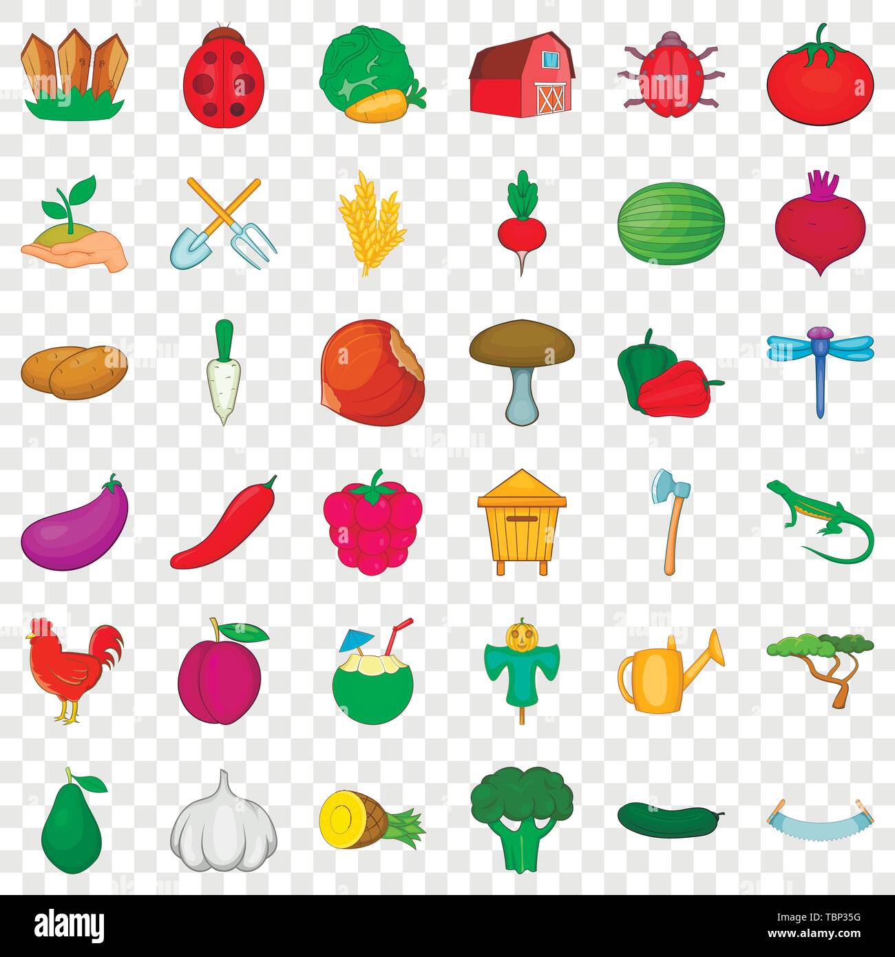 September icons set, cartoon style Stock Vector Image & Art - Alamy
