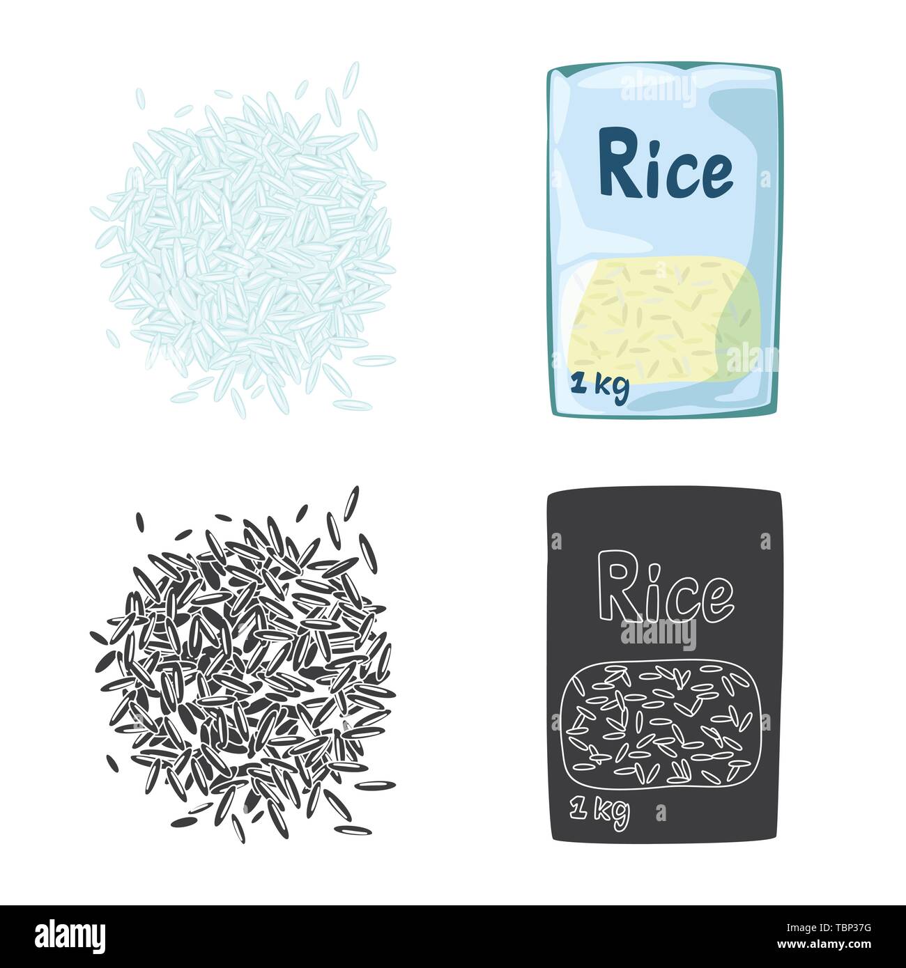 grain,packet,rice,white,seed,cereal,heap,short,storage,unpolished ...