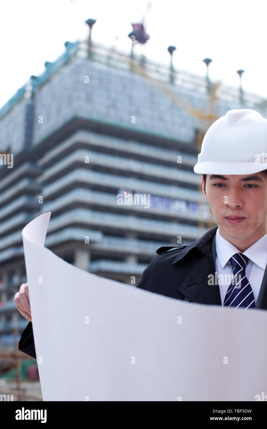 Staff at the construction site Stock Photo - Alamy