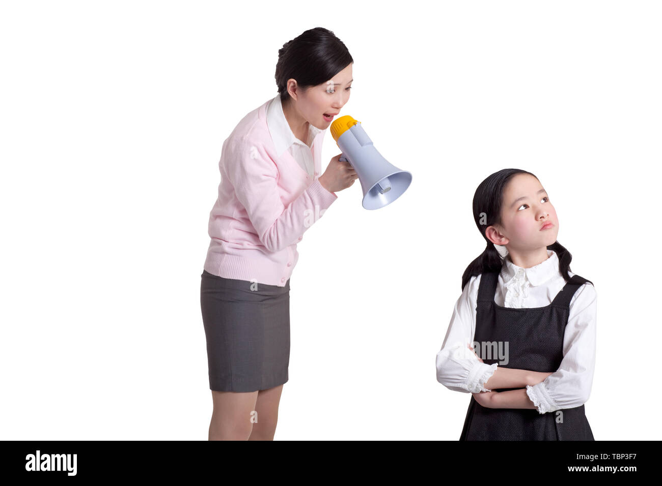 Girl's rebellious personality clashes with mother Stock Photo - Alamy