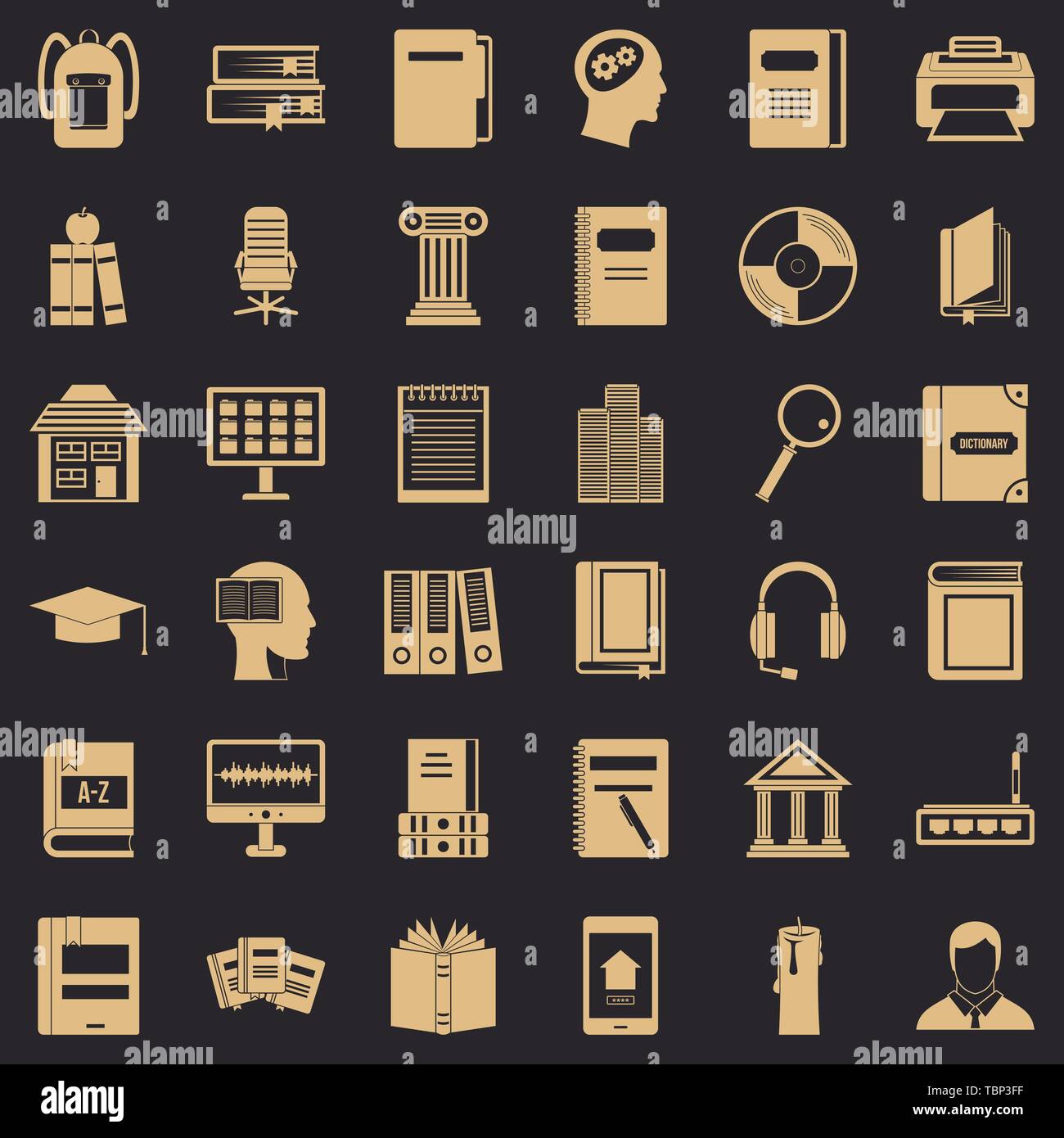 Librarian at computer Stock Vector Images - Alamy