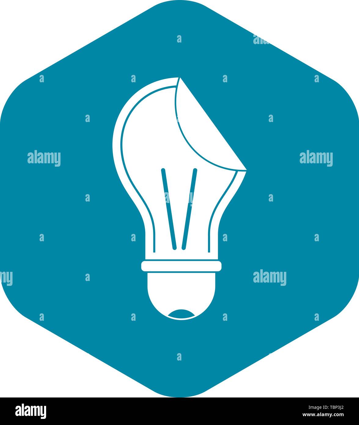 Bulb sticker icon simple Stock Vector Image & Art - Alamy