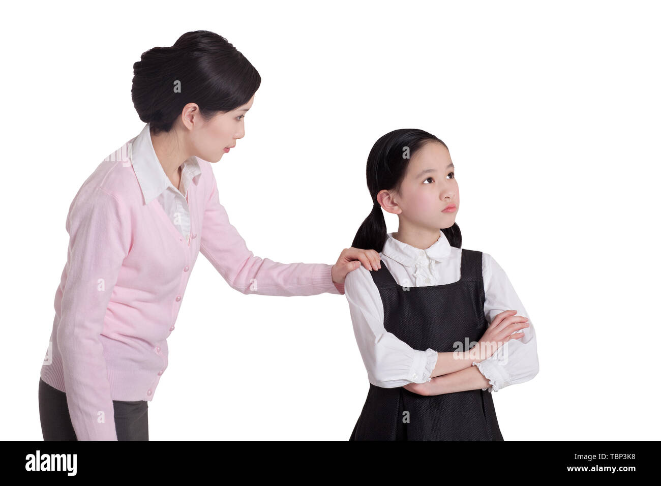 Girl's rebellious personality clashes with mother Stock Photo - Alamy