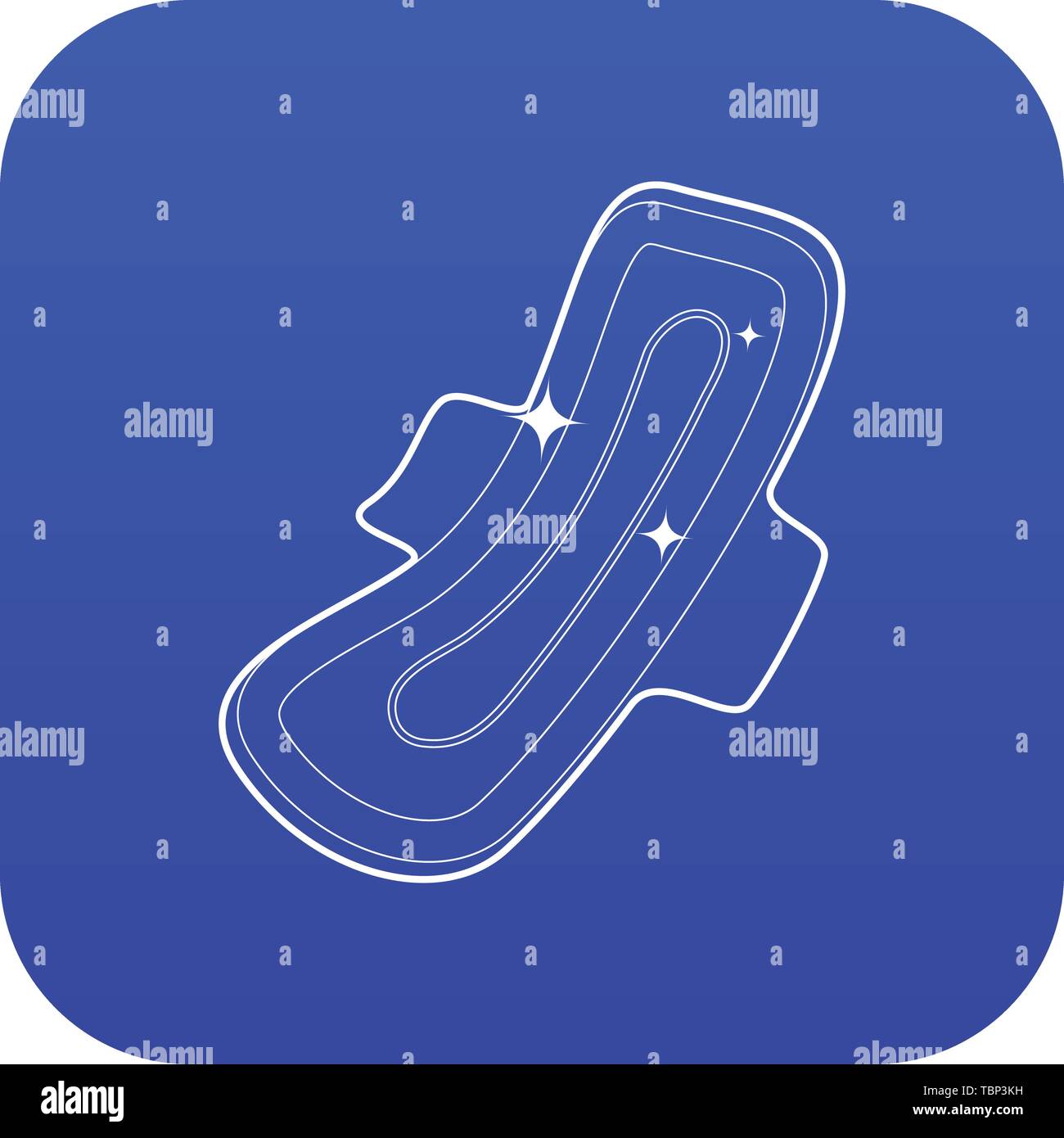 Clean pad icon blue vector Stock Vector Image & Art - Alamy