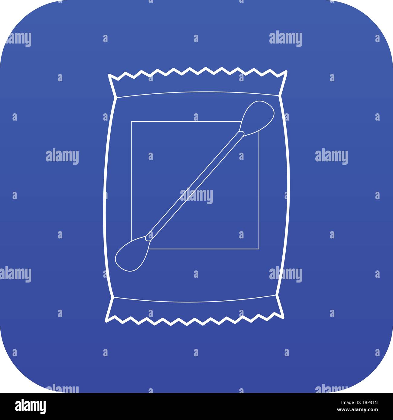 Cotton bud icon blue vector Stock Vector Image & Art - Alamy