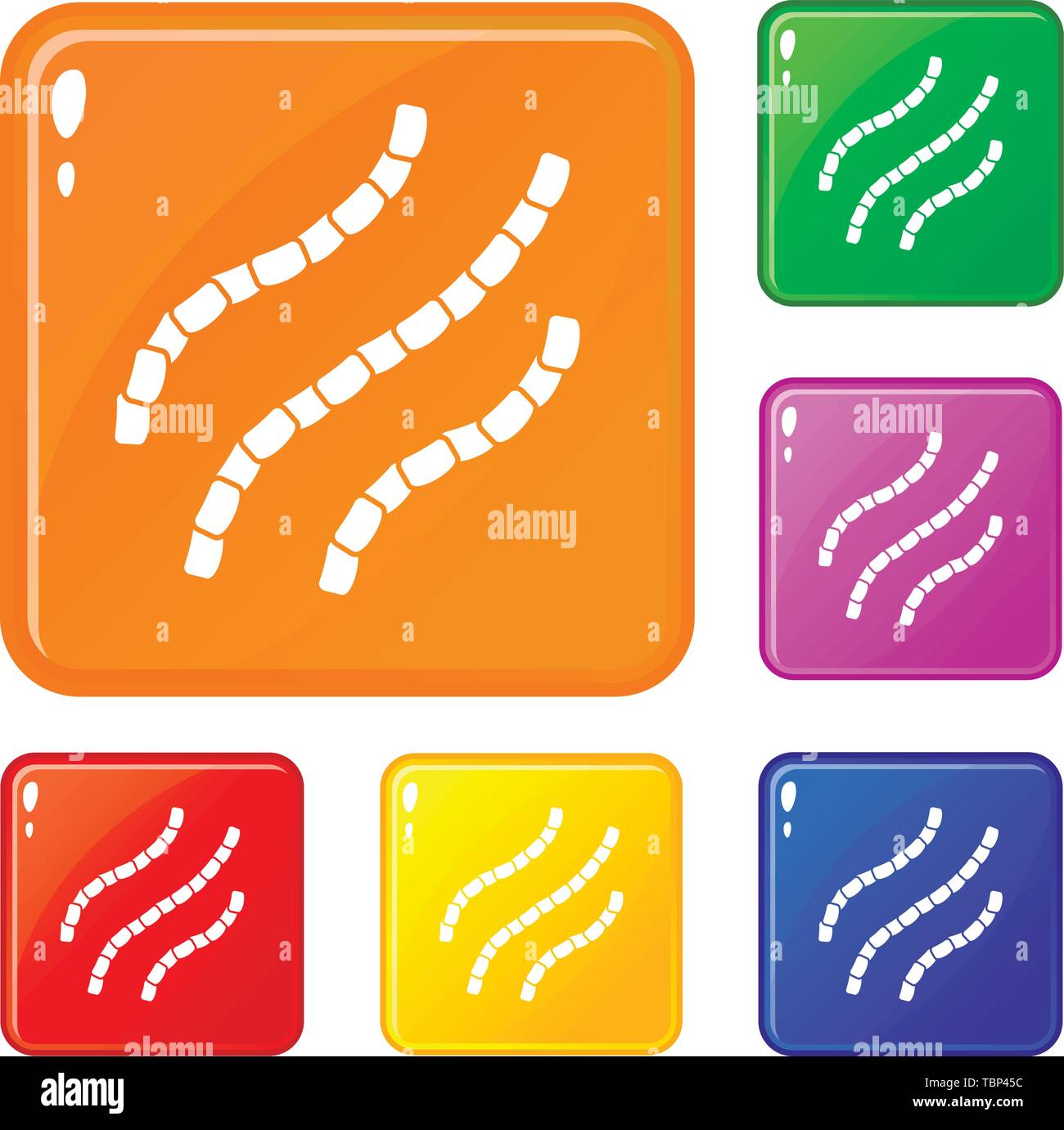 Escherichia coli icon simple illustration hi-res stock photography and ...