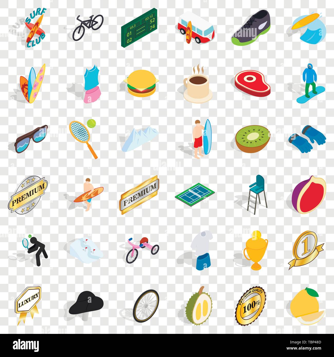 Win icons set, isometric style Stock Vector Image & Art - Alamy