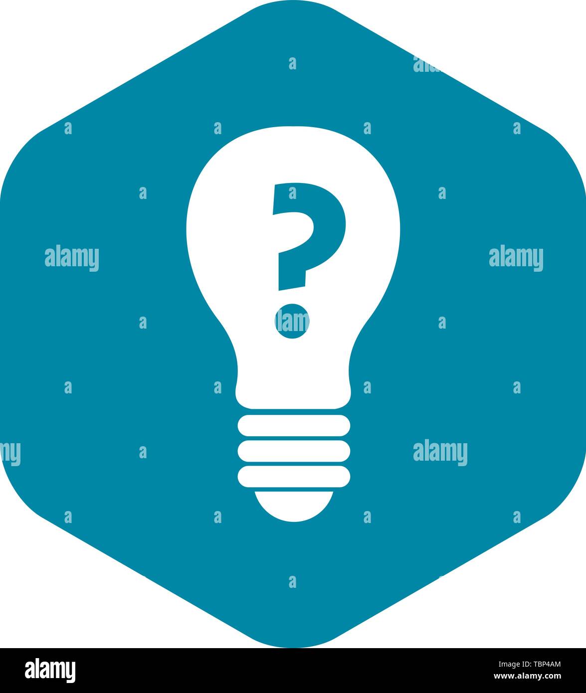 Light bulb question mark inside Stock Vector Images - Alamy