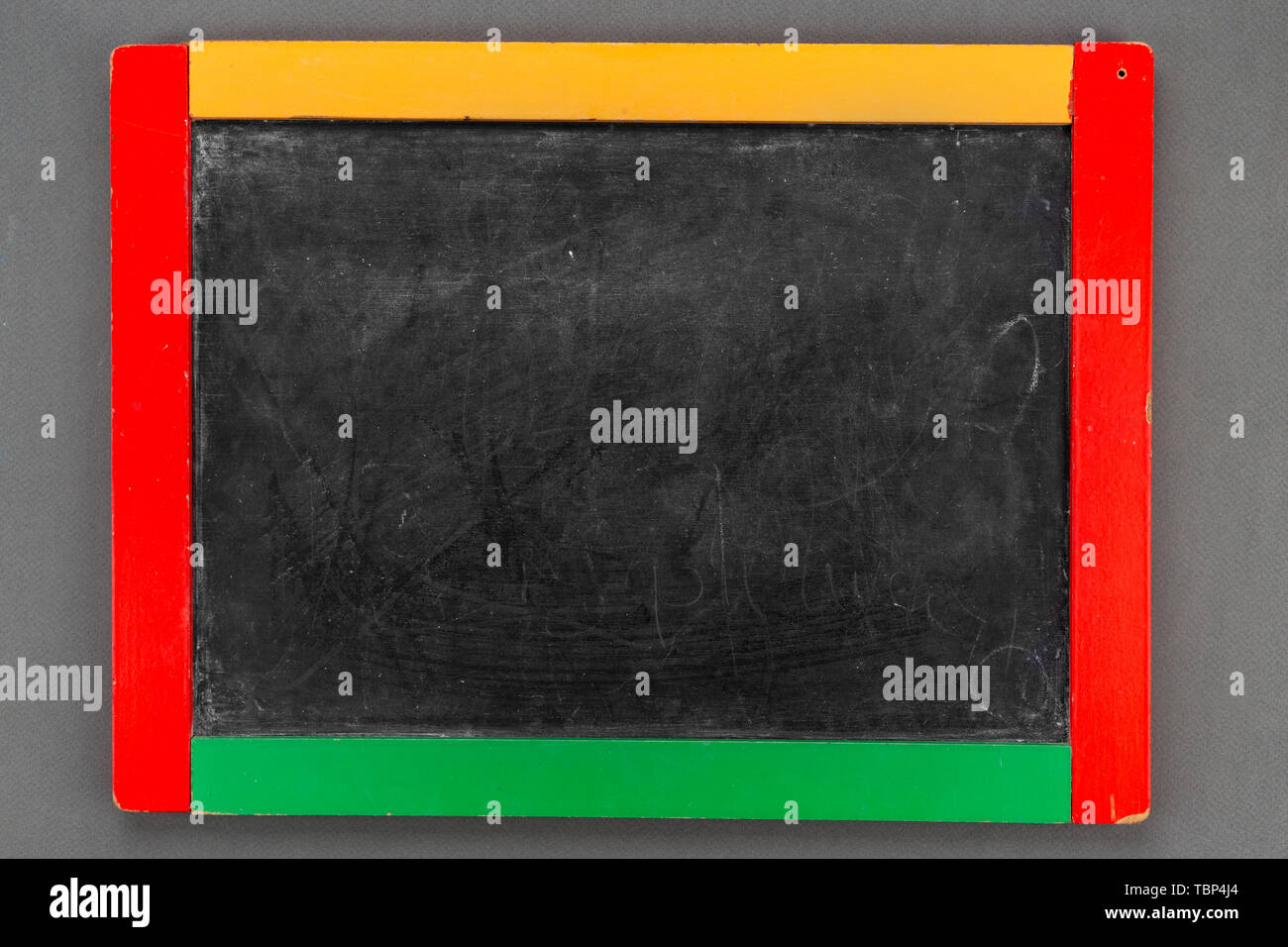 black school board in a multi-colored frame. the beginning of the ...