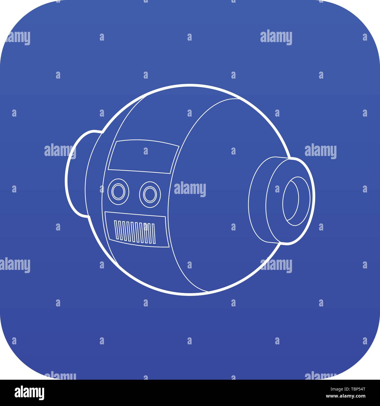 Robotic ball icon blue vector Stock Vector Image & Art - Alamy