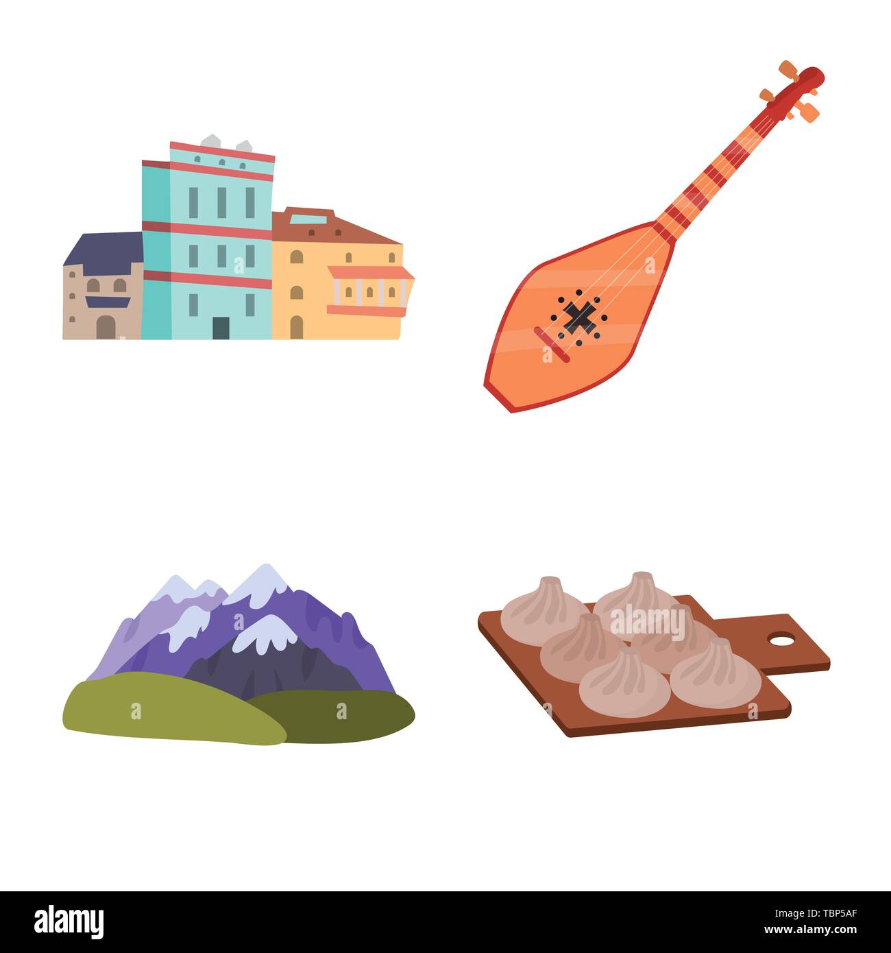Vector design of Caucasus and traditions icon. Collection of Caucasus ...