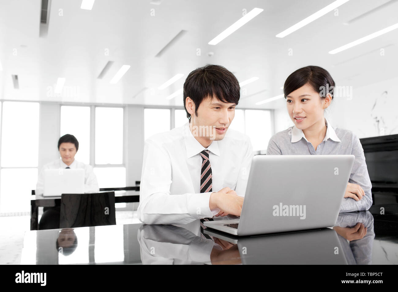 Business team communication in the office Stock Photo - Alamy