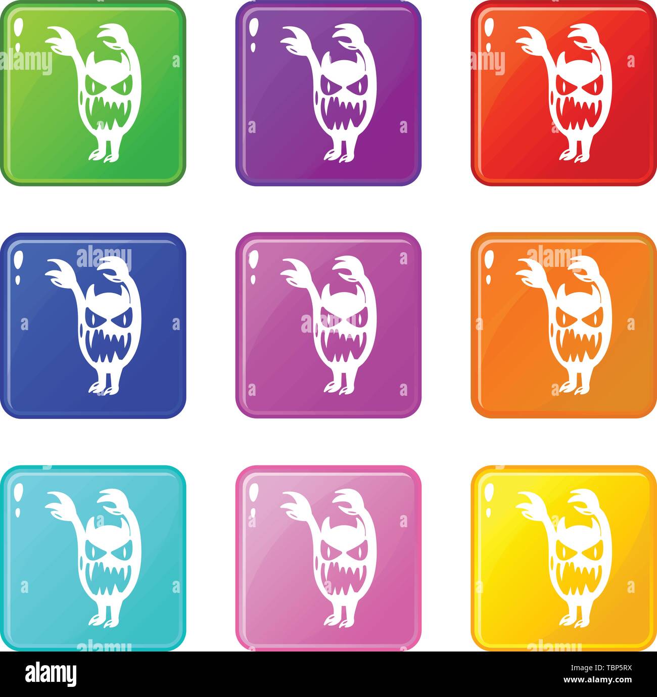 Monster icon, simple black style Stock Vector Image & Art - Alamy