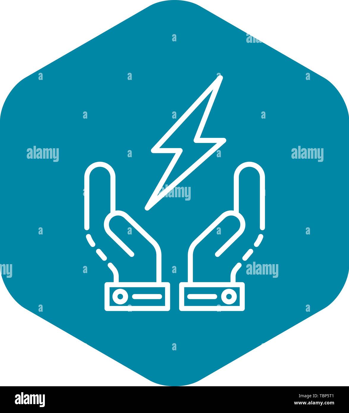 Hand keep energy icon, outline style Stock Vector Image & Art - Alamy