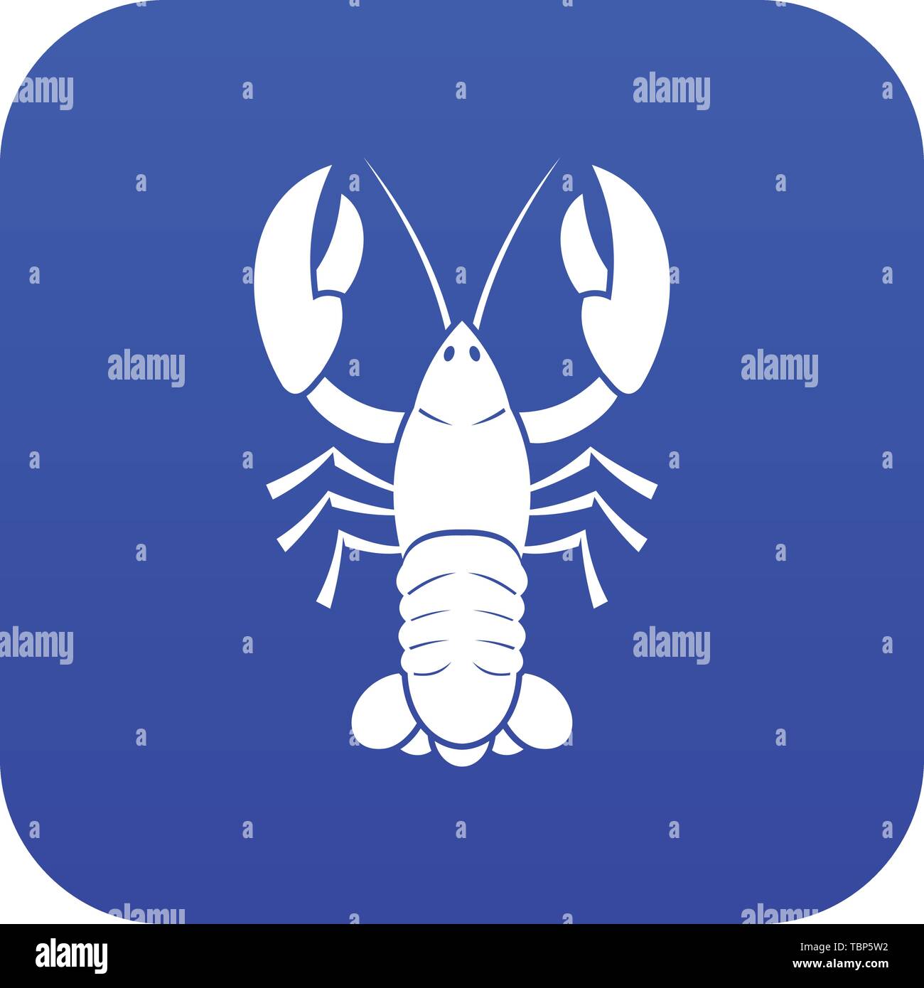 Crawfish icon digital blue Stock Vector Image & Art - Alamy