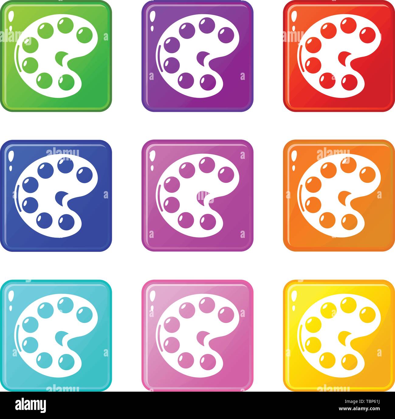 Palette icon, simple black style Stock Vector Image & Art - Alamy