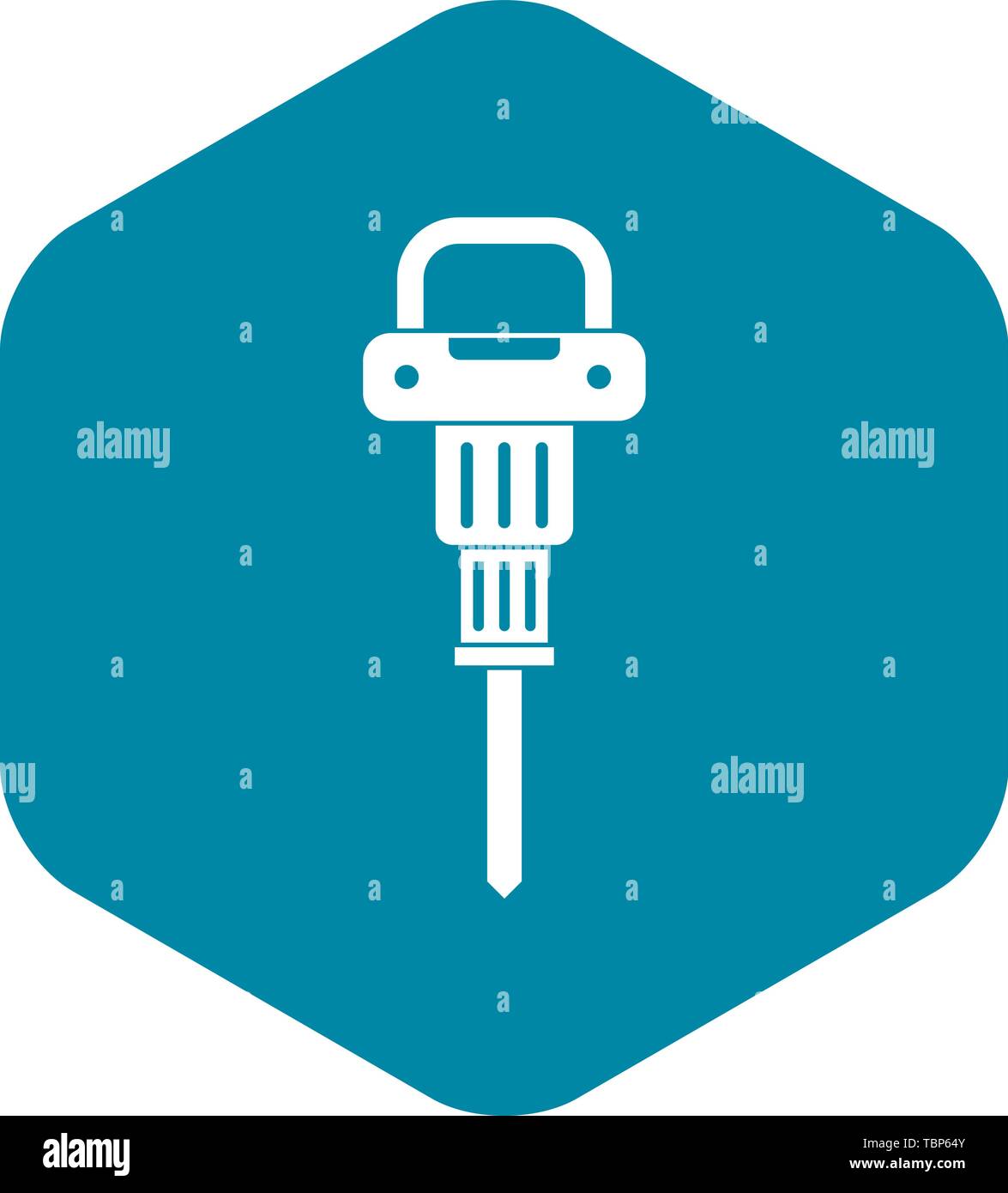 Pneumatic hammer icon simple Stock Vector Image & Art - Alamy