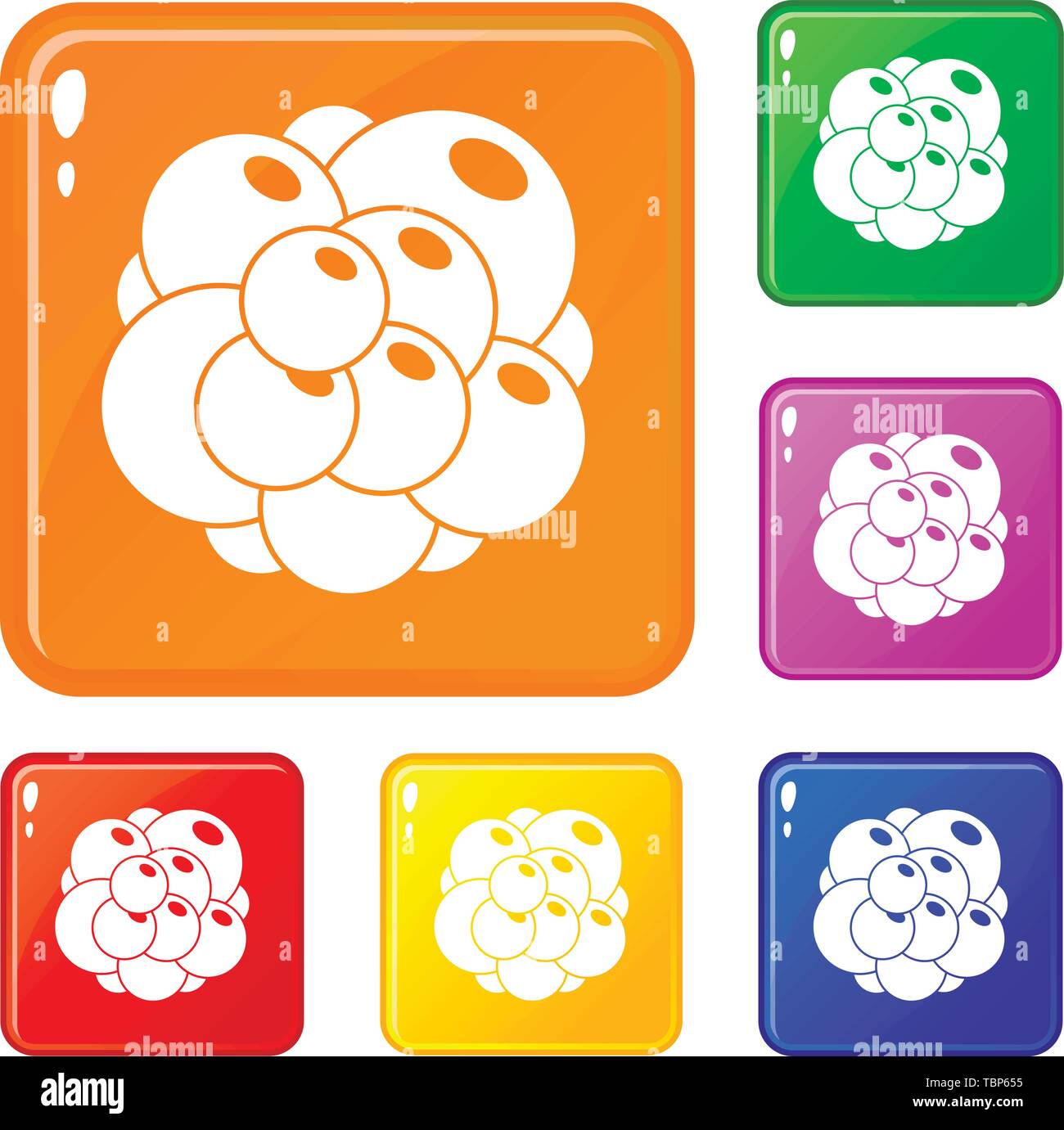 Ovary icons set vector color Stock Vector Image & Art - Alamy