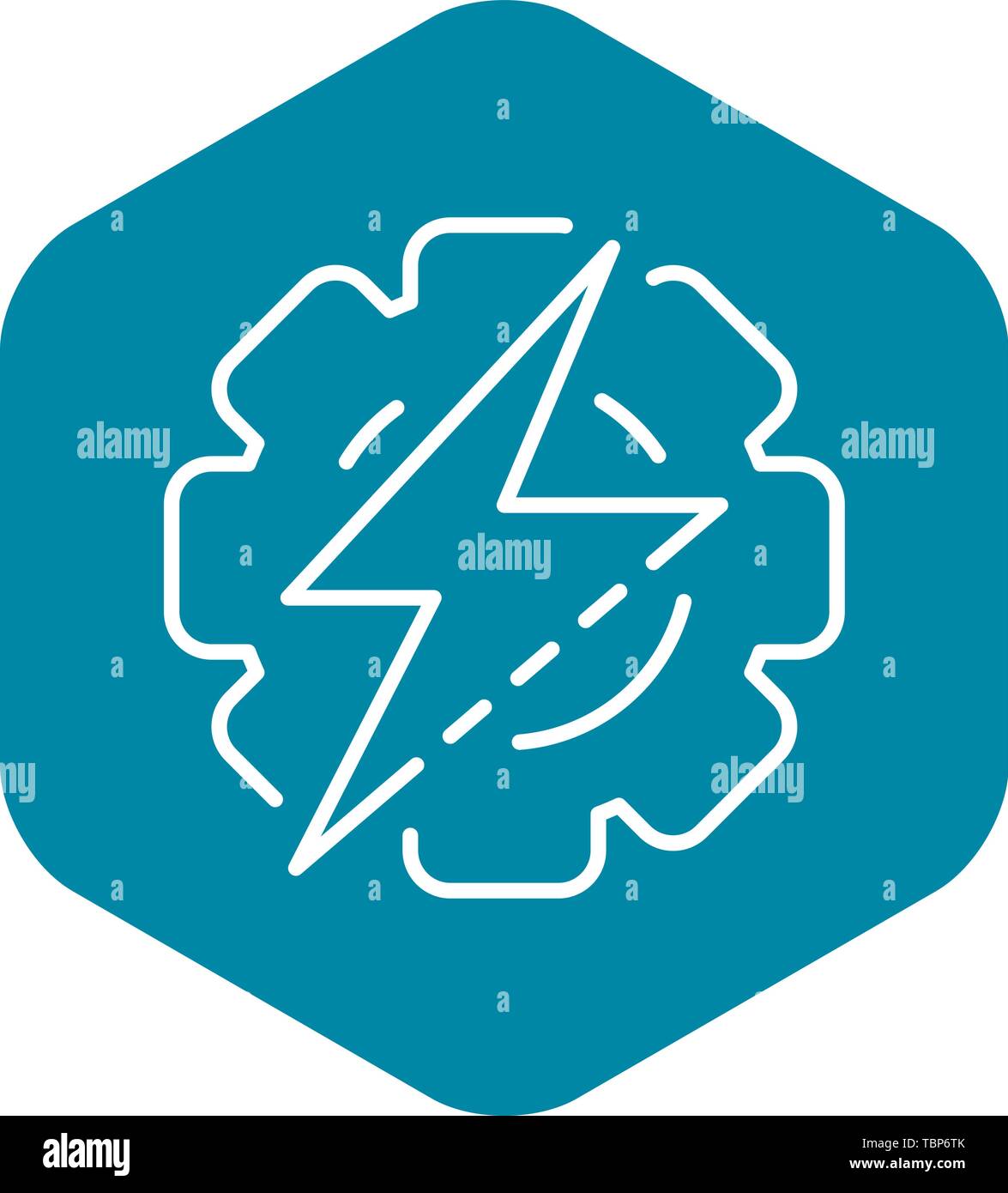 Gear energy icon, outline style Stock Vector Image & Art - Alamy