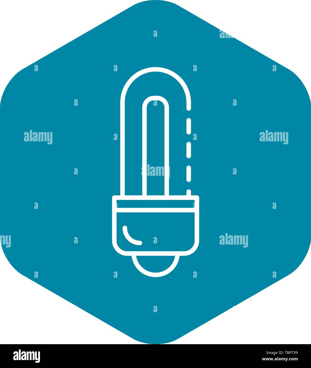 Energy saving bulb icon, outline style Stock Vector Image & Art - Alamy
