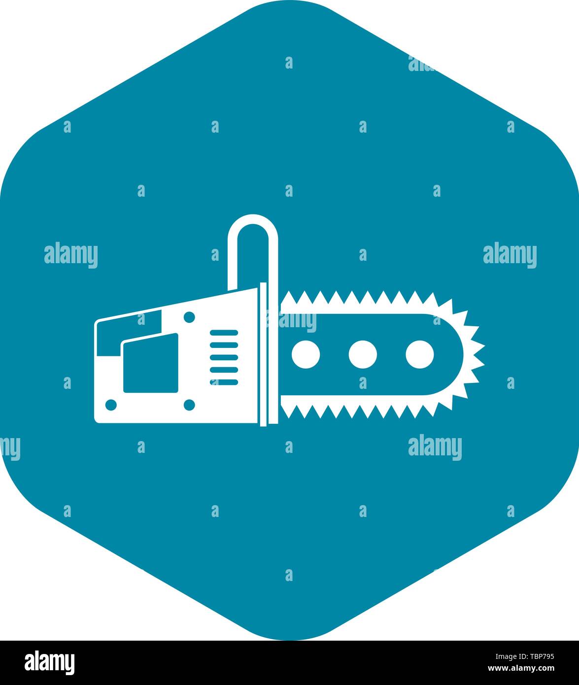Chainsaw icon simple Stock Vector Image & Art - Alamy