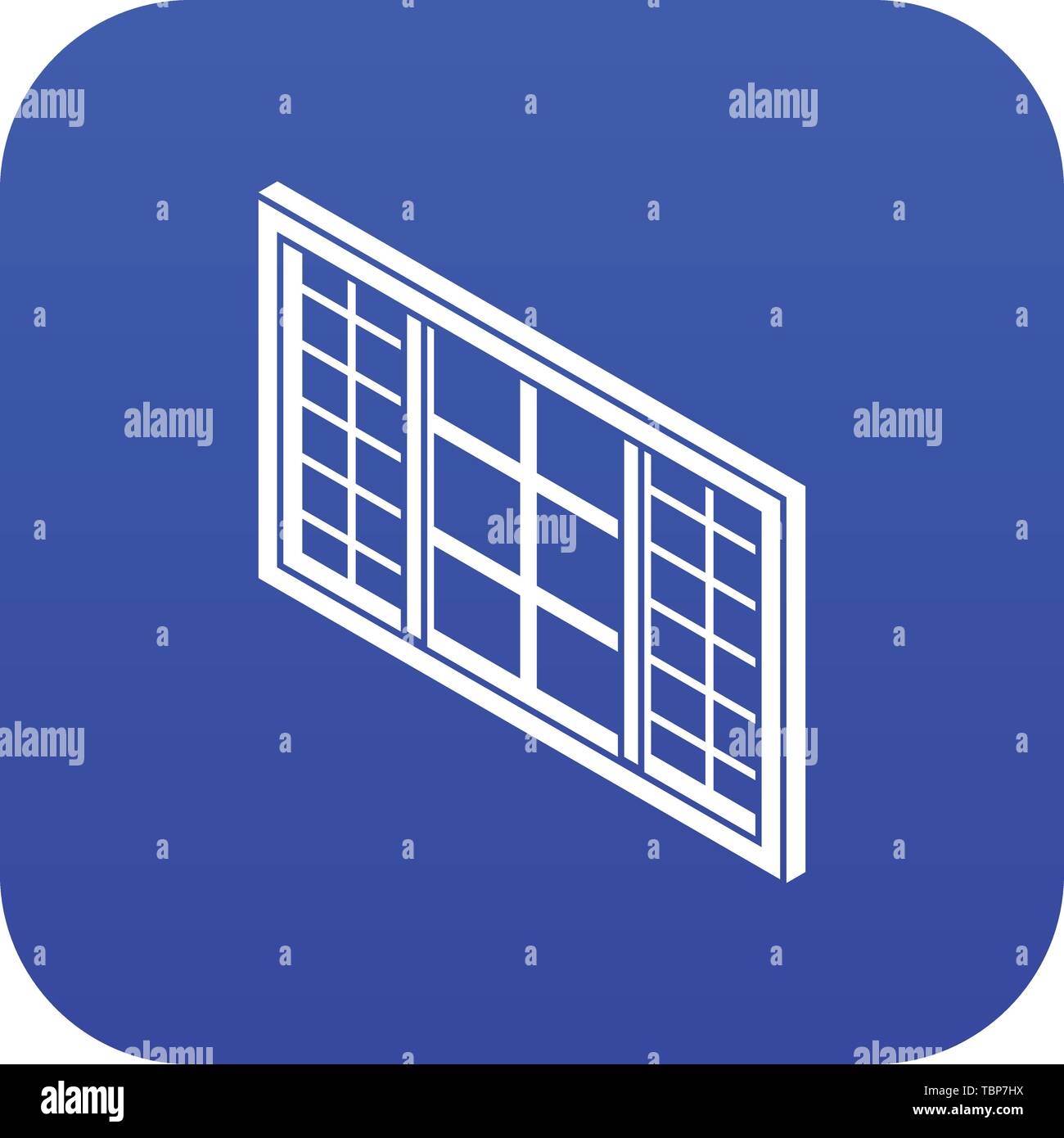 Wood window frame icon blue vector Stock Vector Image & Art - Alamy