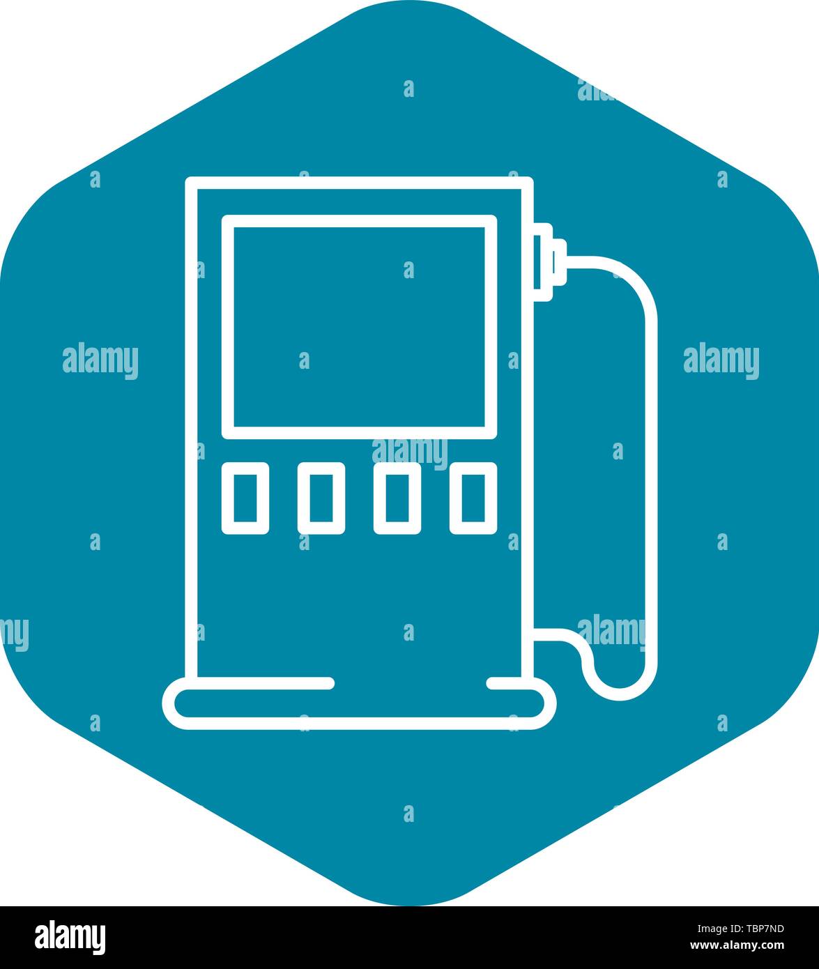 Charging energy station icon, outline style Stock Vector Image & Art ...