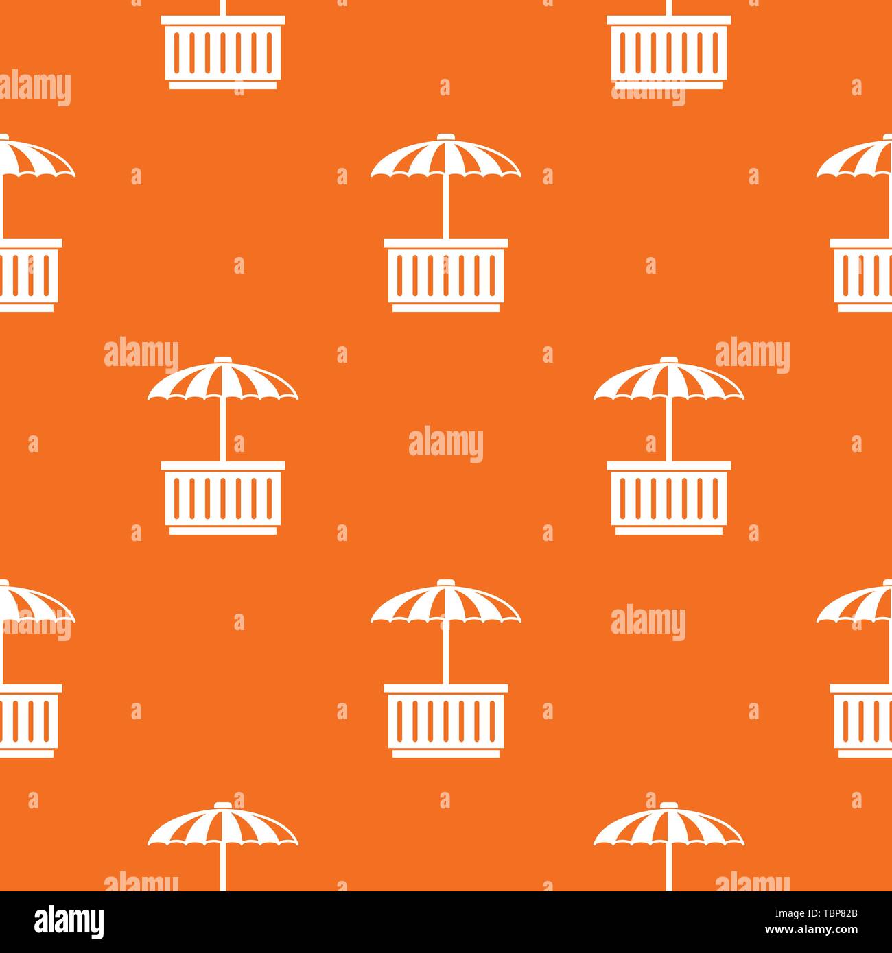 Cafe stall pattern vector orange Stock Vector Image & Art - Alamy