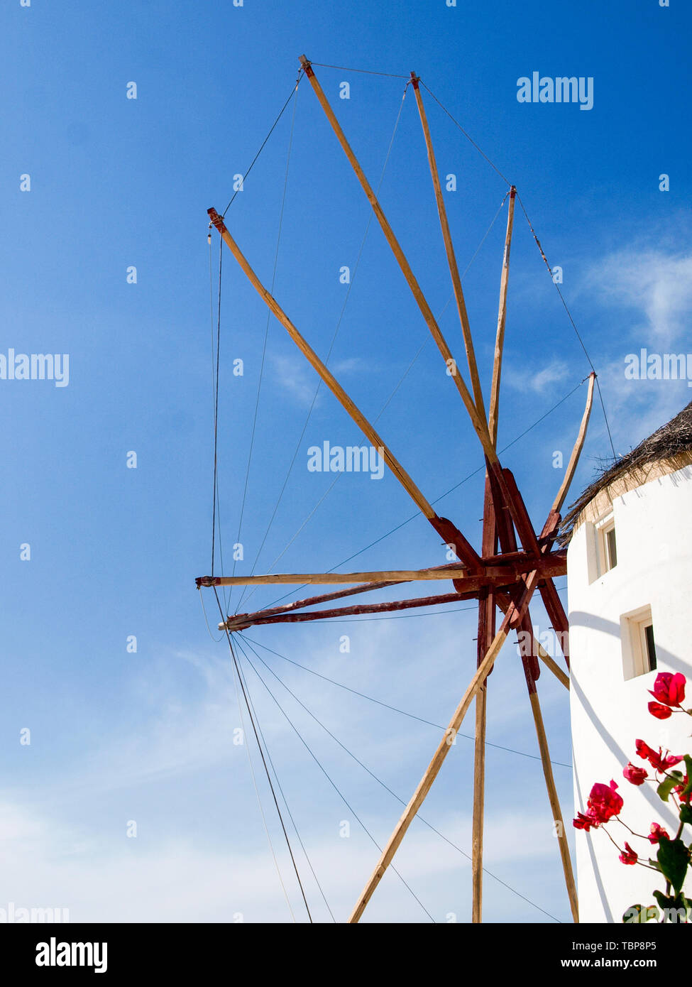 Santorini, Greece: typical Greek mill Stock Photo - Alamy