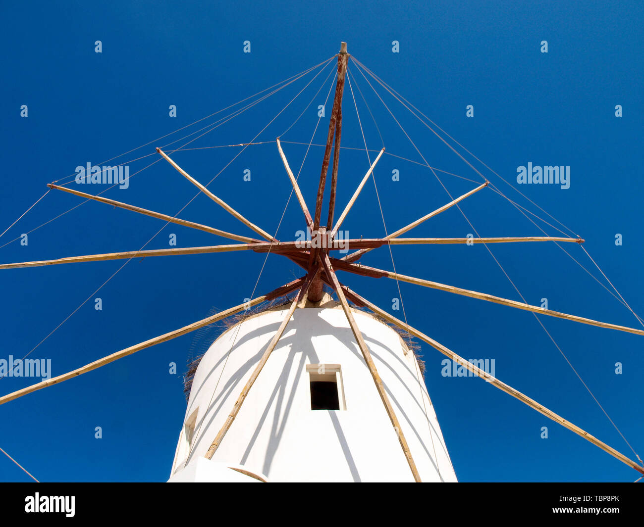 Santorini, Greece: typical Greek mill Stock Photo - Alamy