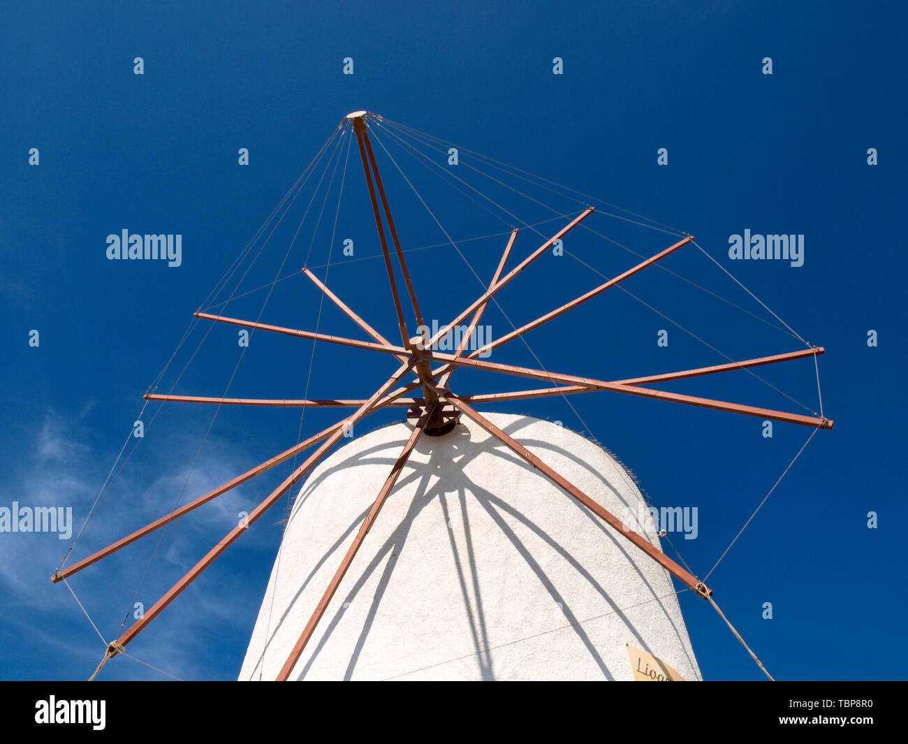 Santorini, Greece: typical Greek mill Stock Photo - Alamy
