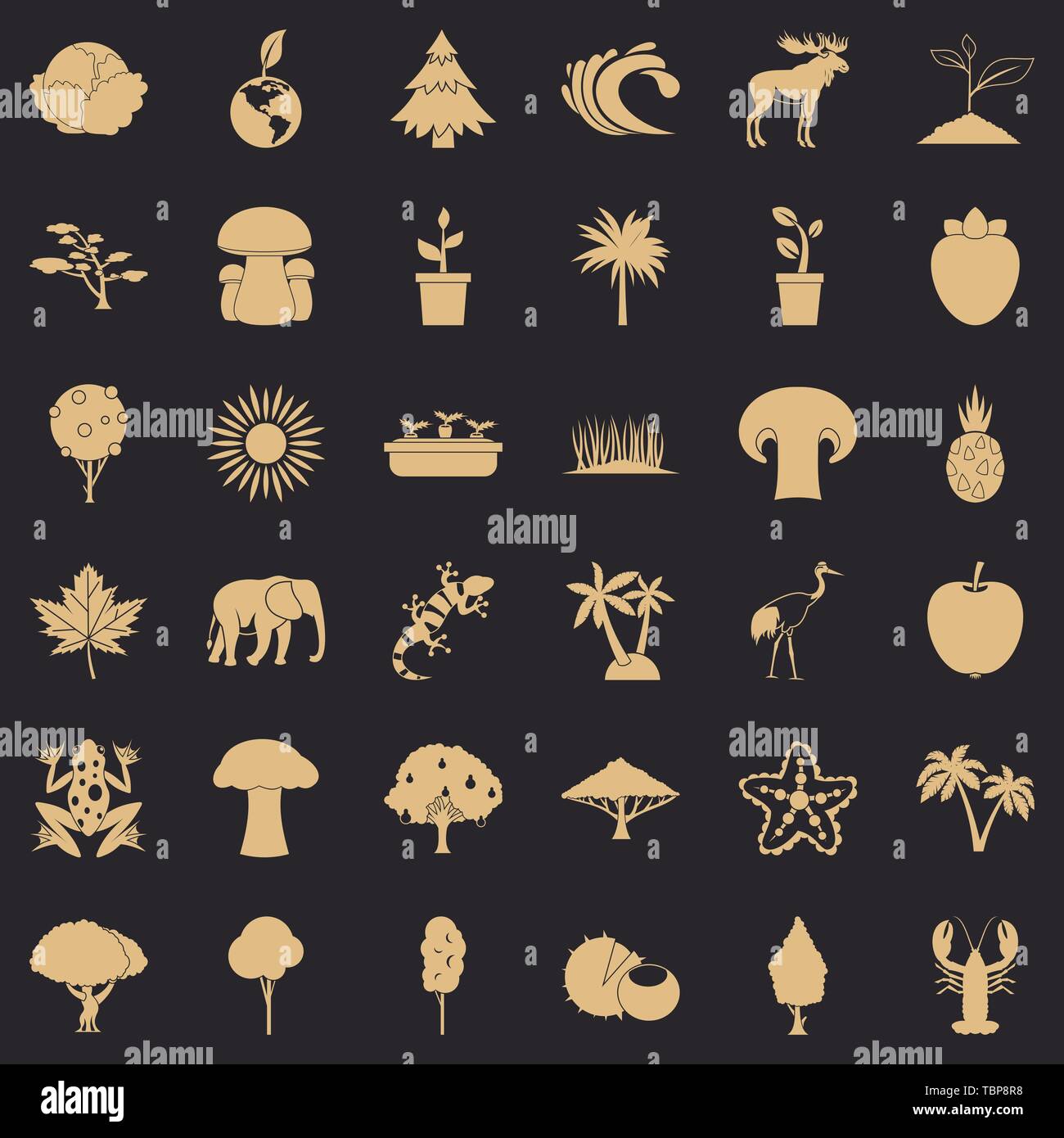 Climate icons set, simple style Stock Vector Image & Art - Alamy