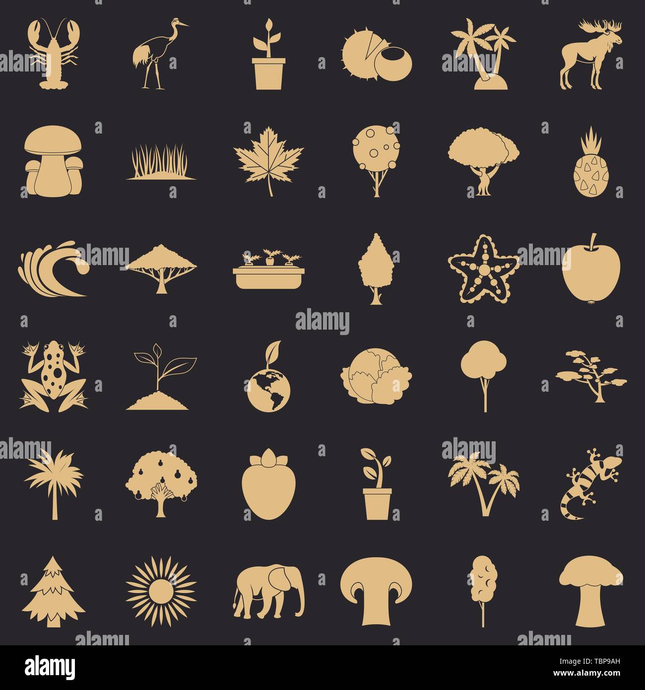 Animal icons set, simple style Stock Vector Image & Art - Alamy