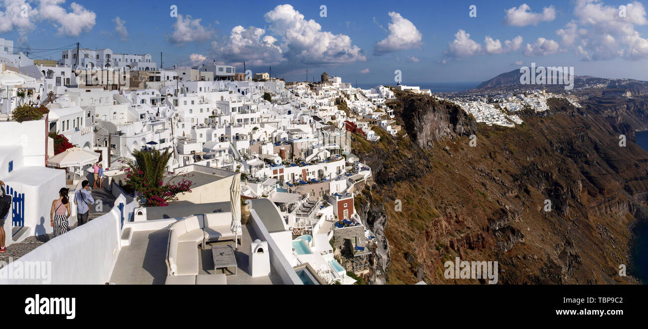 Santorini panoramic 2017 hi-res stock photography and images - Alamy