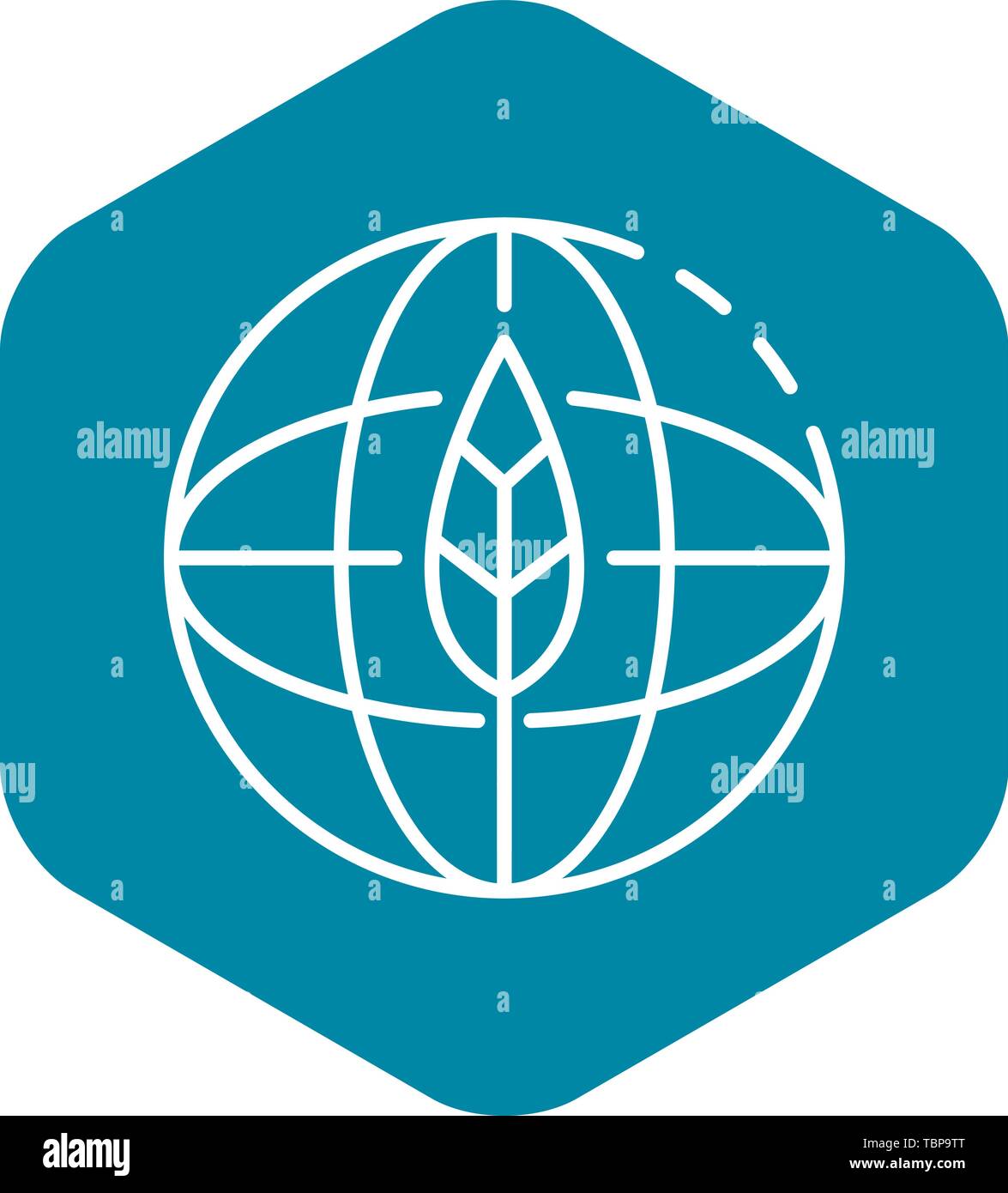 Eco global earth icon, outline style Stock Vector Image & Art - Alamy