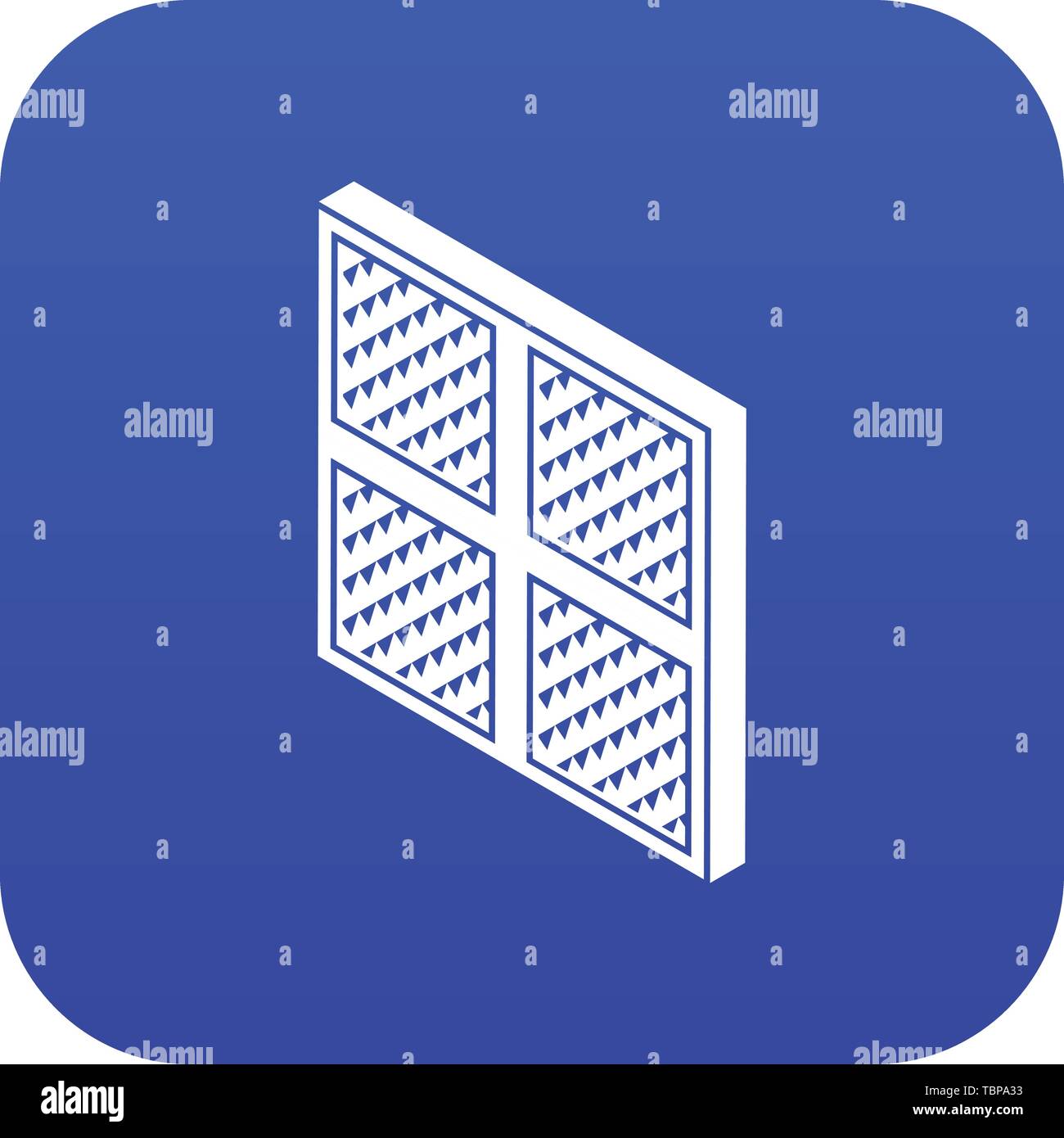 Square window frame icon blue vector Stock Vector Image & Art - Alamy