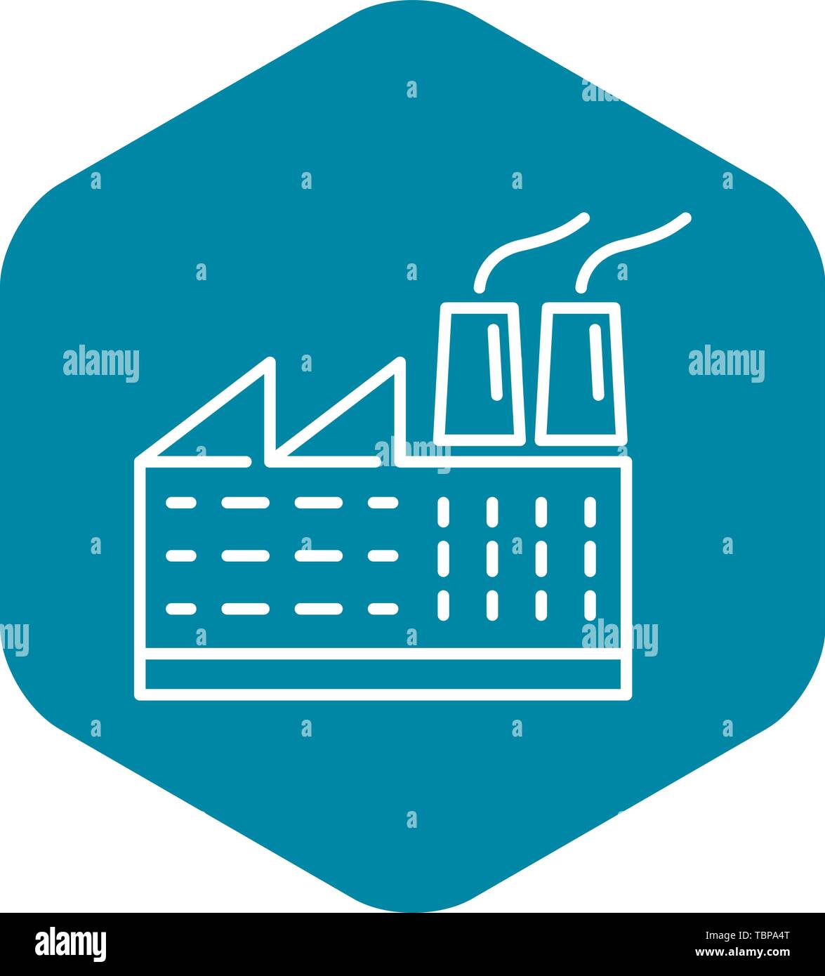 Eco energy factory icon, outline style Stock Vector Image & Art - Alamy