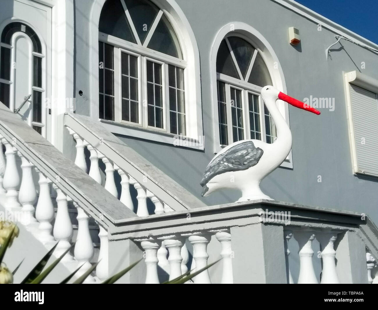 Santorini, Greece: statue of cormorant Stock Photo - Alamy