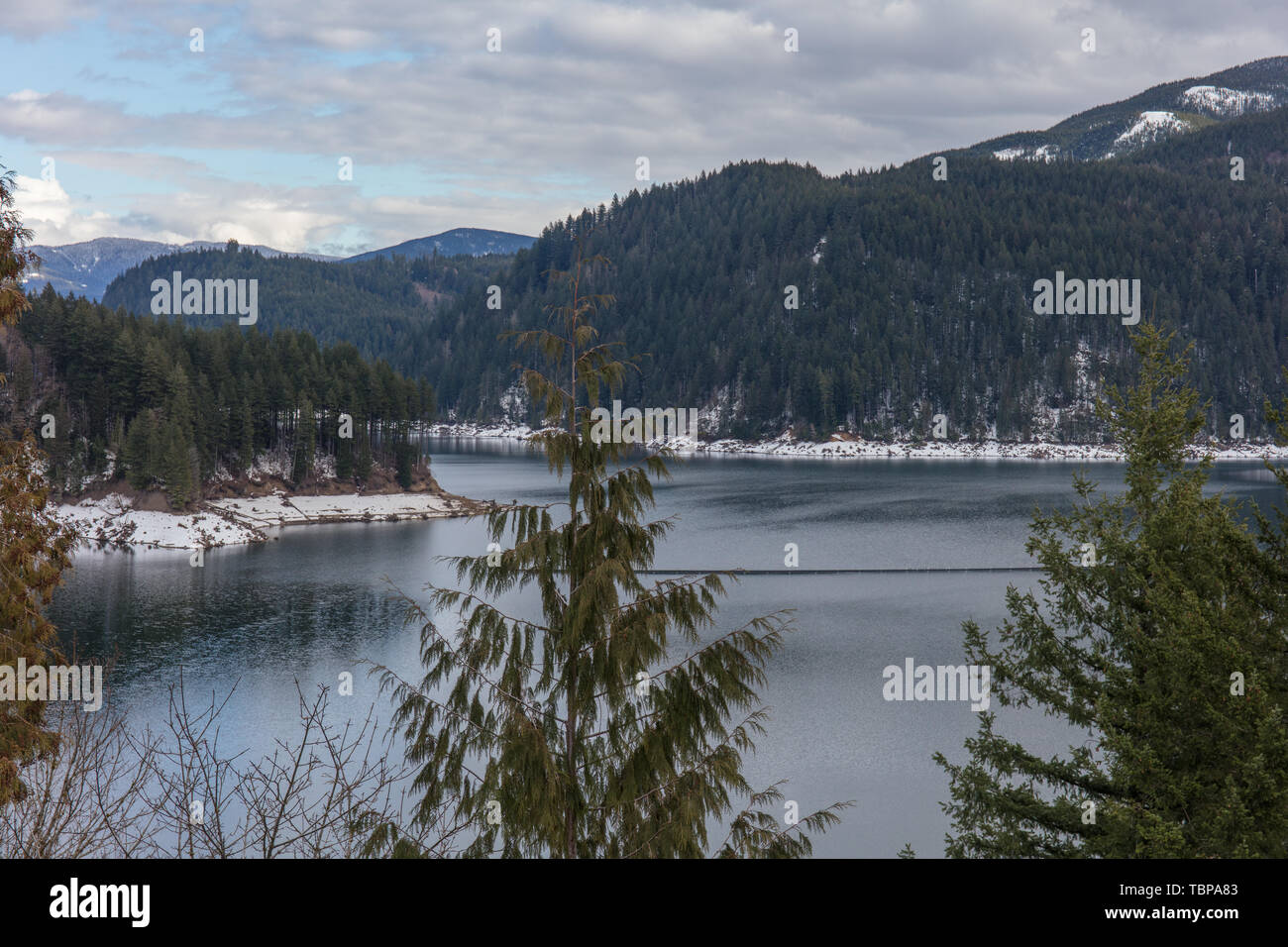 Landscape of the Lewis River, Washington, United States Stock Photo - Alamy