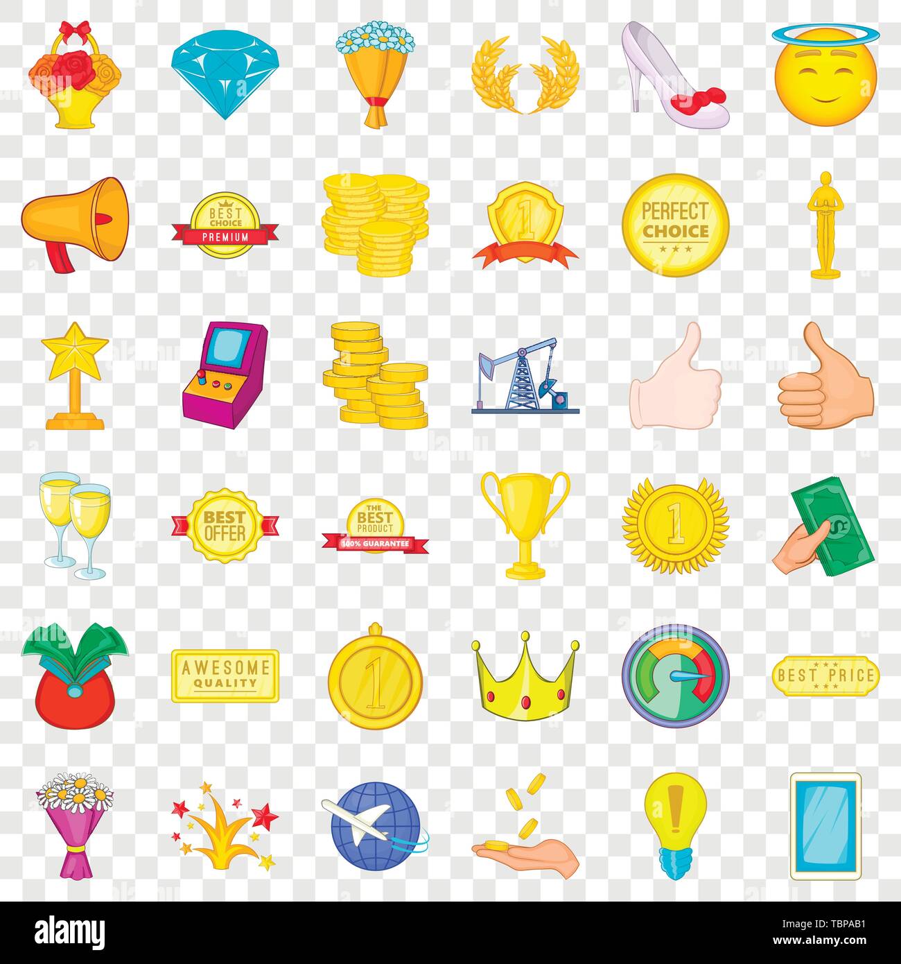 Choice icons set, cartoon style Stock Vector Image & Art - Alamy