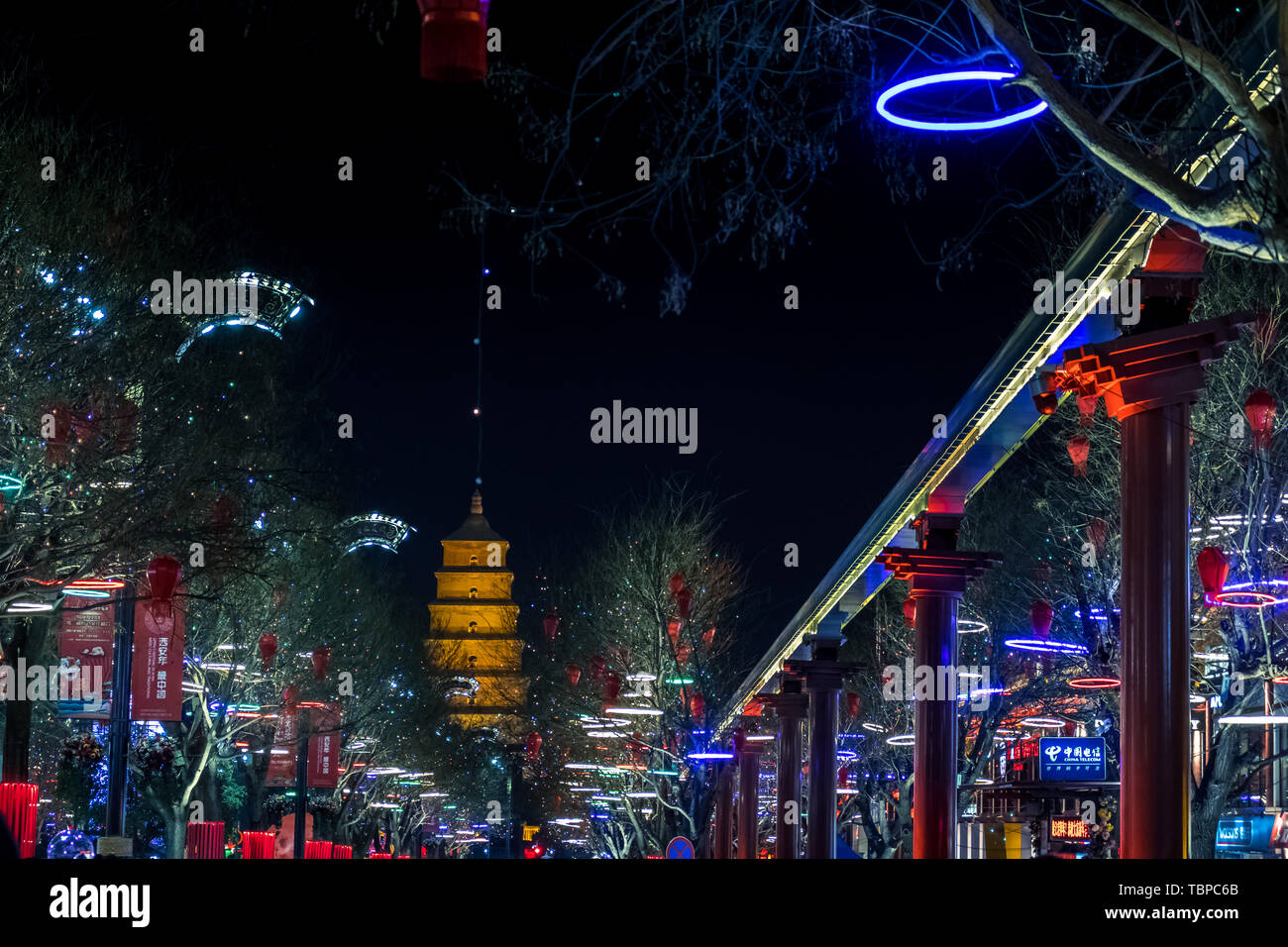 Xian datang night city hi-res stock photography and images - Alamy