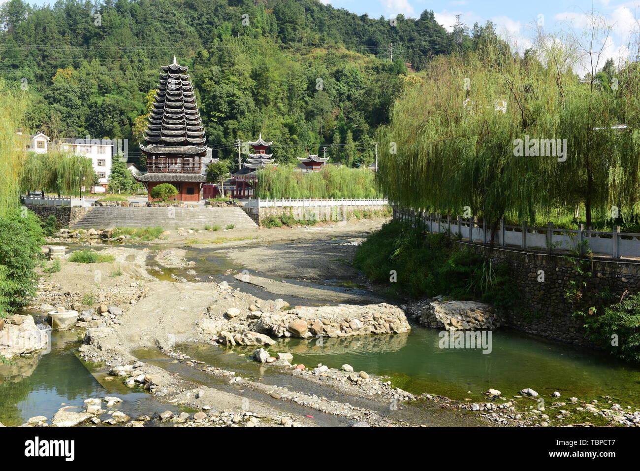 pagodas of the Dong people Stock Photo - Alamy