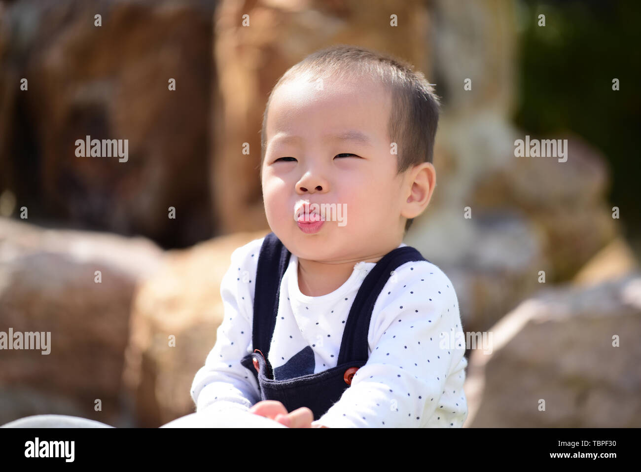 Happy little baby beep Stock Photo - Alamy