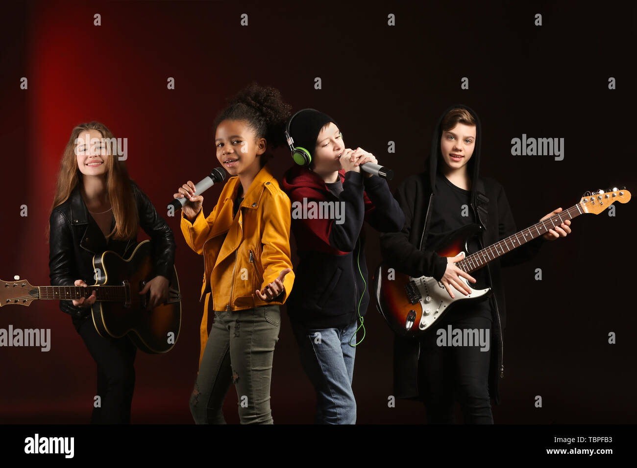 Girl rock band children hi-res stock photography and images - Alamy