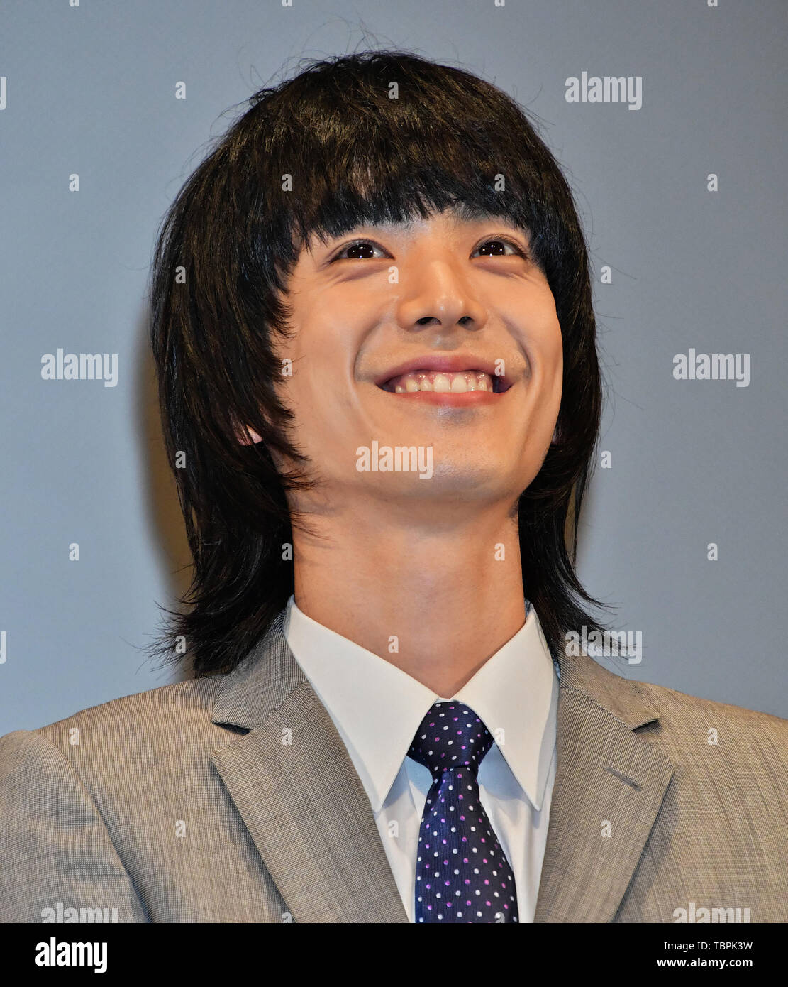 Japanese actor Kuroba Mario attends the stage greeting for "Okazu-kun ...