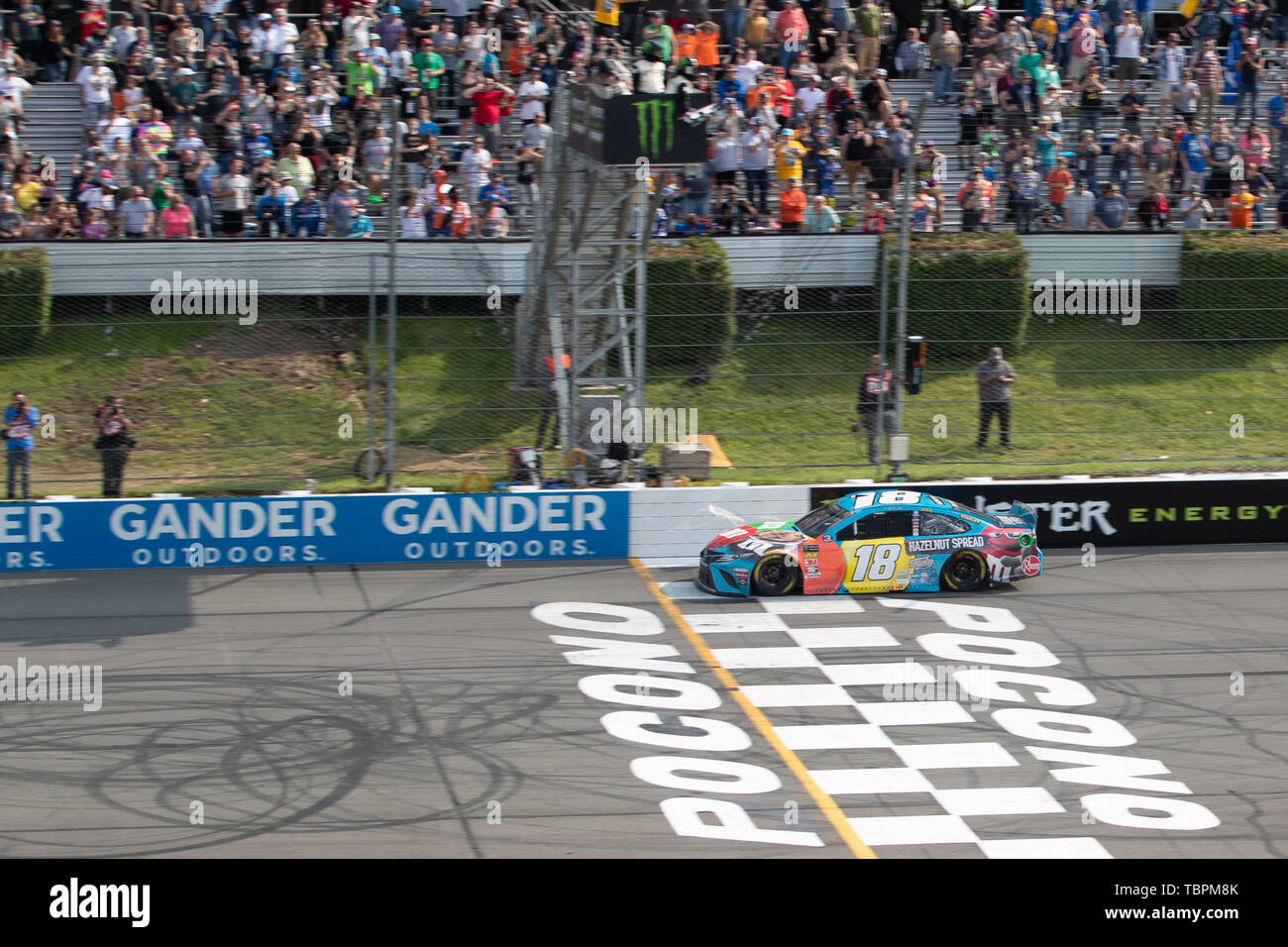 Long Pond, Pennsylvania, USA. 2nd June, 2019. June 02, 2019: Kyle Busch ...